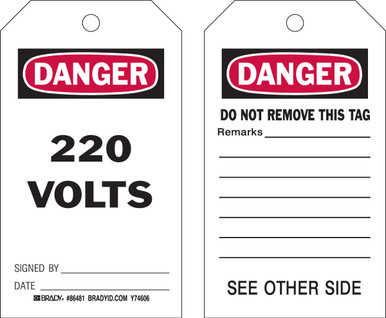 86481 - Brady Tag (Pack)