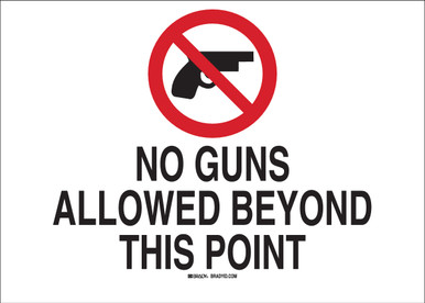 122436 - 10" x 7" Brady Sign