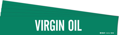 106160-PK - 14" x 2.25" Brady VIRGIN OIL Pipe Marker