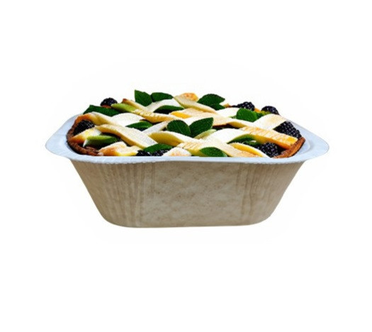 Pack 100 -|Square 120 x 120 x 35mm | Stoneware ovenable board trays ...