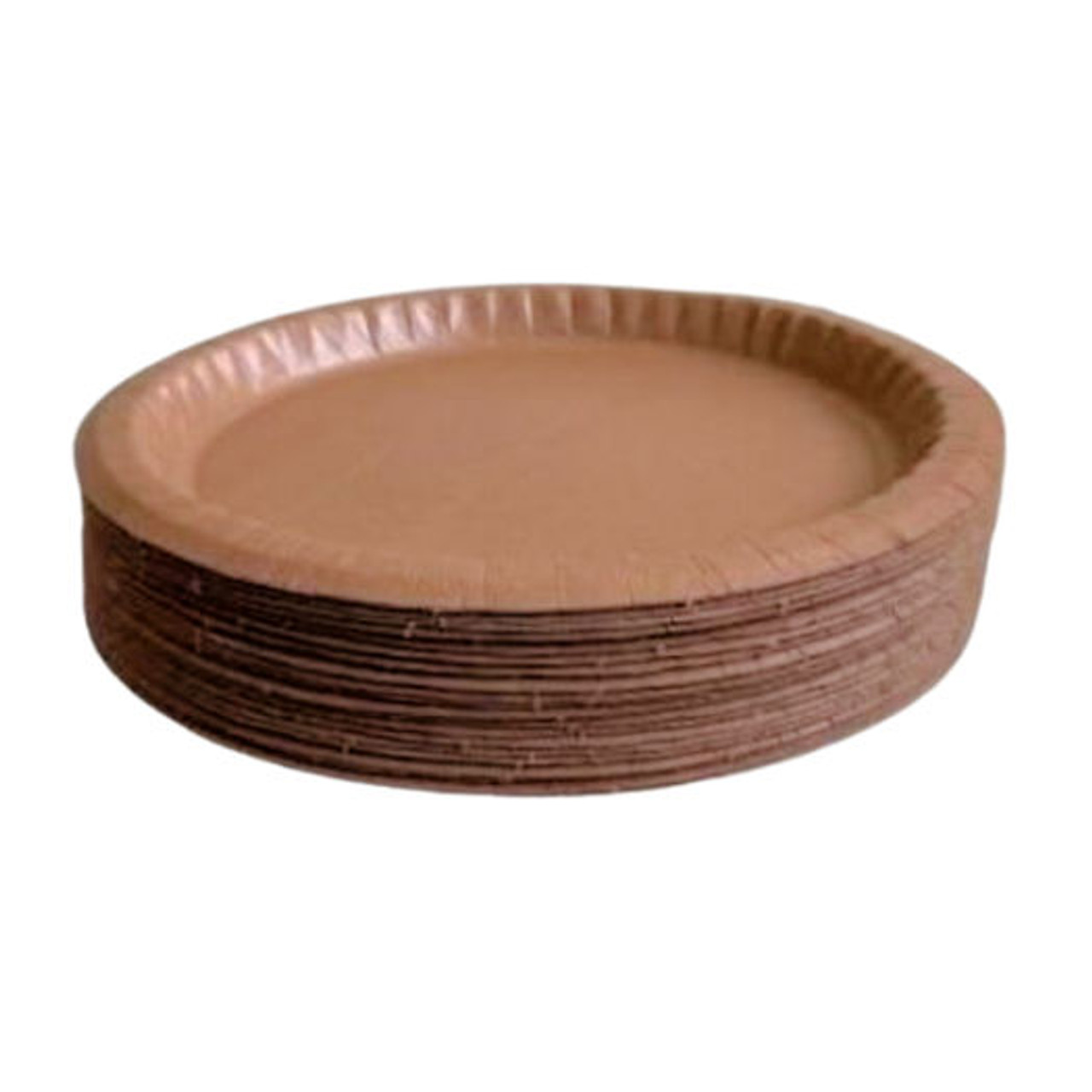 Brown kraft paper plates store