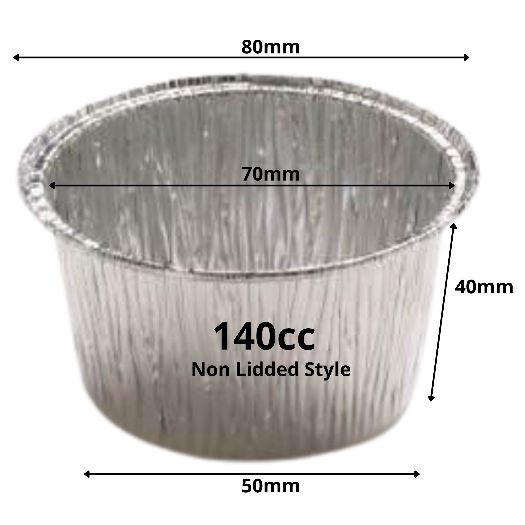 4oz FOIL BASINS | CHRISTMAS FOIL BASINS | Aluminium Foil Pudding Basin ...