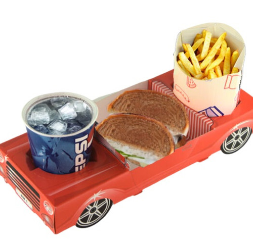 Dinner tray with cup holder store