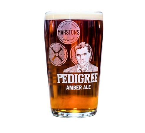 Marsden's Pedigree Pint Glass | CE Marked Pint to rim | glass for ...