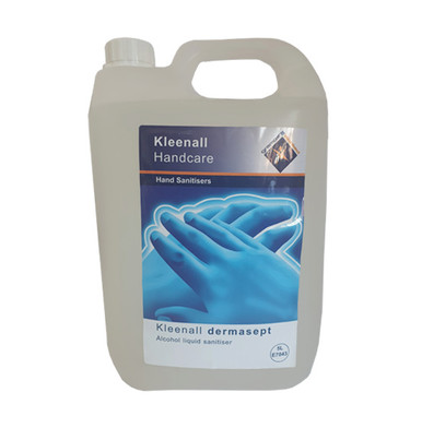 Kleenall Handcare Dermasept Alcohol Liquid Sanitiser 5 Litre