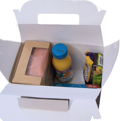 kRAFT HANDLED FOOD PARTY BOX | TAKEAWAY BOX | Cardboard Pinic box from ...