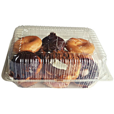Large hinged bakery container | Cake container hinged | Cake Packaging ...