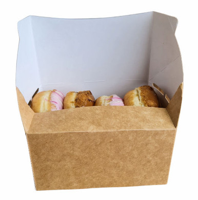 Medium Bakery | Doughnut box | Kraft | Takeaway Boxes | 150 x 118 x ...