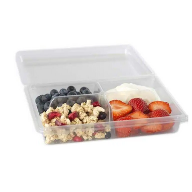 Qty 50 | Nibble Box | 21 x 16 x 4cm | INCLUDES 4 Cavity Inserts | Ideal ...