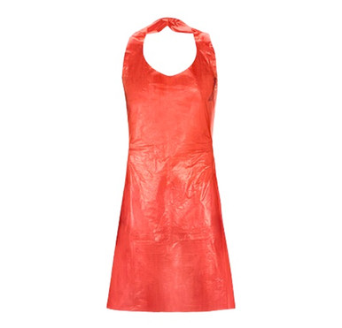 Red Disposable Aprons | on a roll 200 | Case of 1000