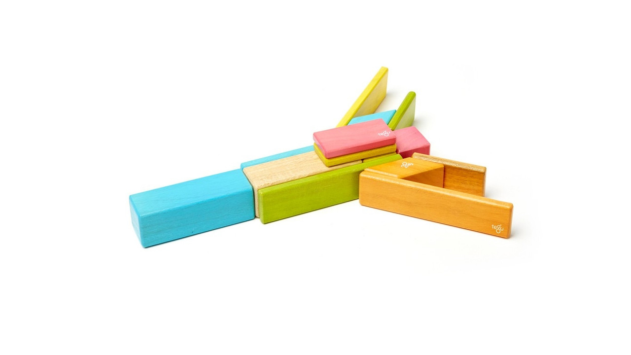 Tegu Magnetic Wooden Blocks Tints 14 Pieces | Brands you Love for Less
