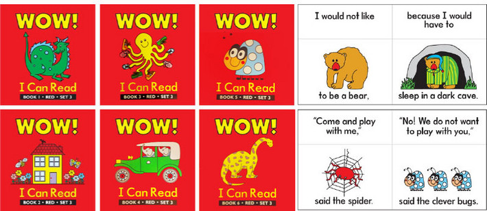 Wow! I Can Read - Set 3 Red Book Series
