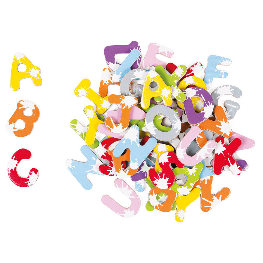 Janod - 52 Splash Magnetic Letters | Petit Enfant