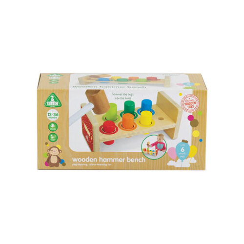 ELC - Wooden Hammer Bench | Discount Toy Co