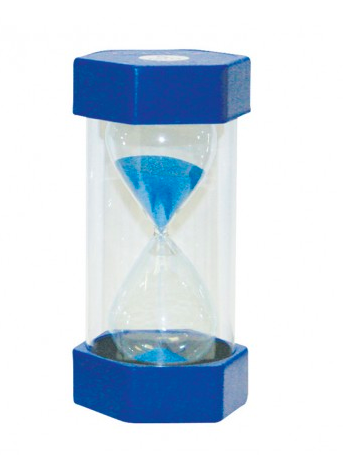TickiT - Small Coloured Sand Timer 5 minute - Blue | Discount Toy Co.