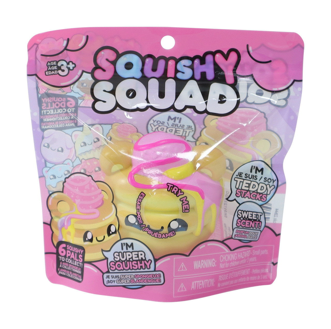 Squishy Squad Squeeze Toy - Teddy Stacks