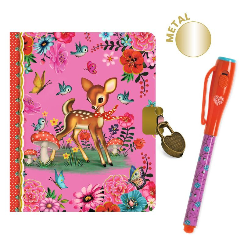 Djeco - Fiona Little Secret Notebook with Magic Pen | Djeco | Discount ...