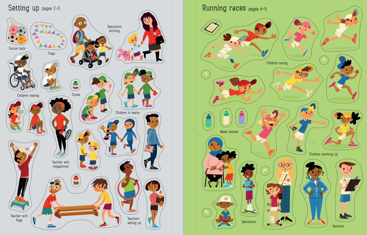 Usborne - First Sticker Book - Sports Day | Petit Enfant