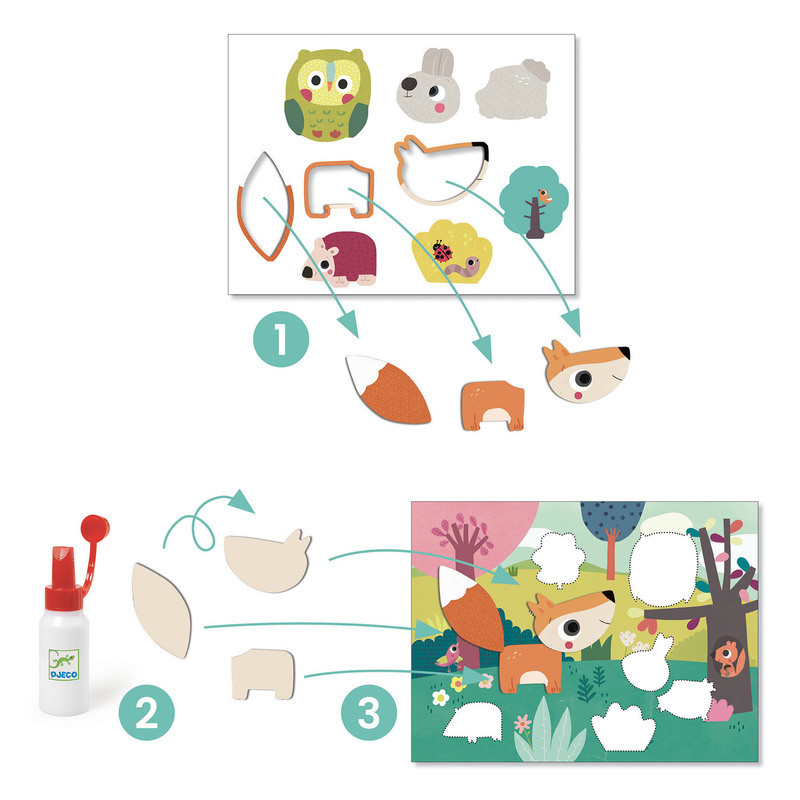 Djeco - My First Collage | Djeco Arts & Crafts Sale | Discount Toy Co