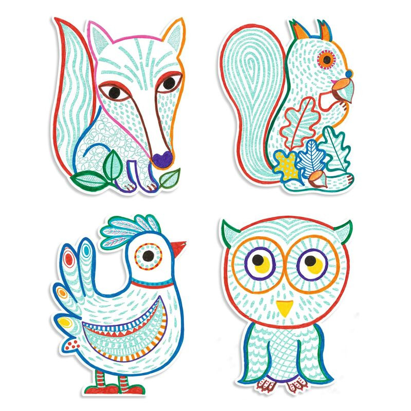 Djeco - Forest Friends Colour Reveal Set | Discount Toy Co