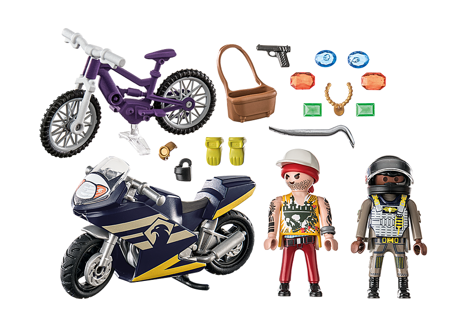 Playmobil City Action - Starter Pack - Police Special Forces and Thief ...
