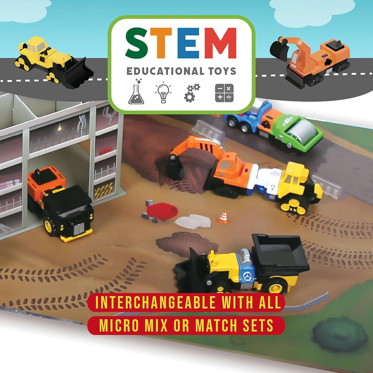 Popular Playthings - Mix or Match - Construction | Discount Toy Co