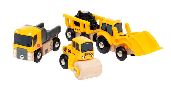 BRIO - Wooden Construction Vehicles 5pc | Discount Toy Co