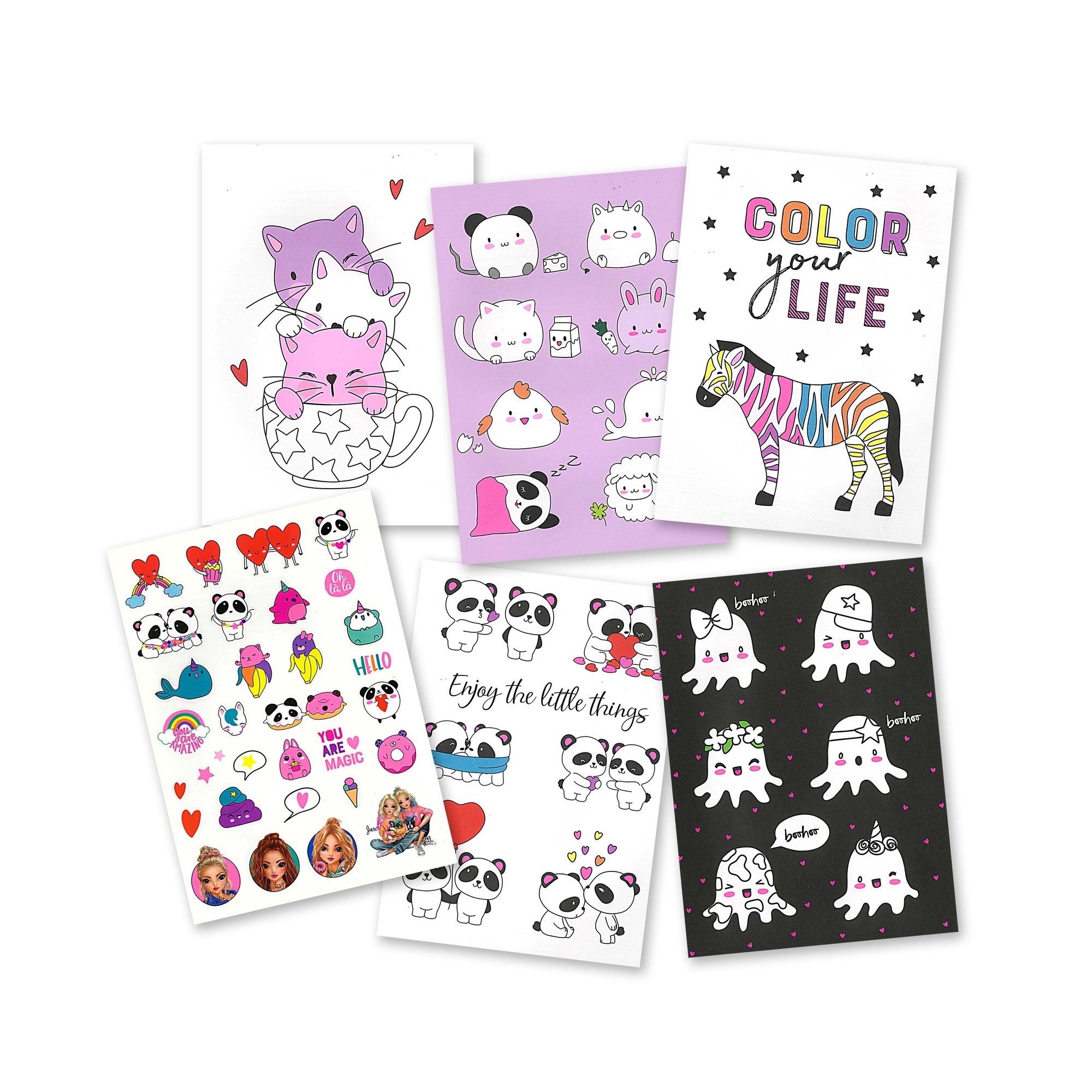 Top Model - Design Your Top Model Cutie Colouring Book With Felt Pens