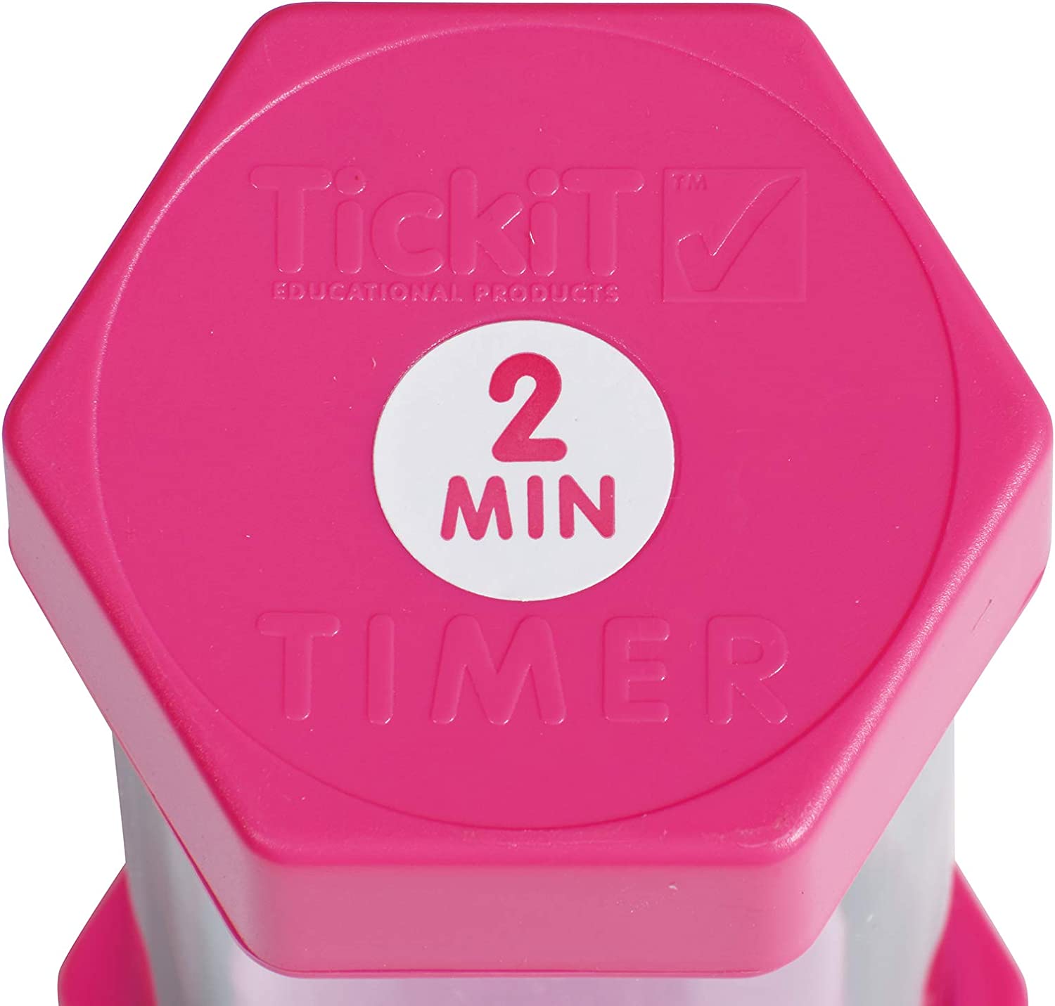 TickiT - Small Coloured Sand Timer 2 minute - Pink | Discount Toy Co.