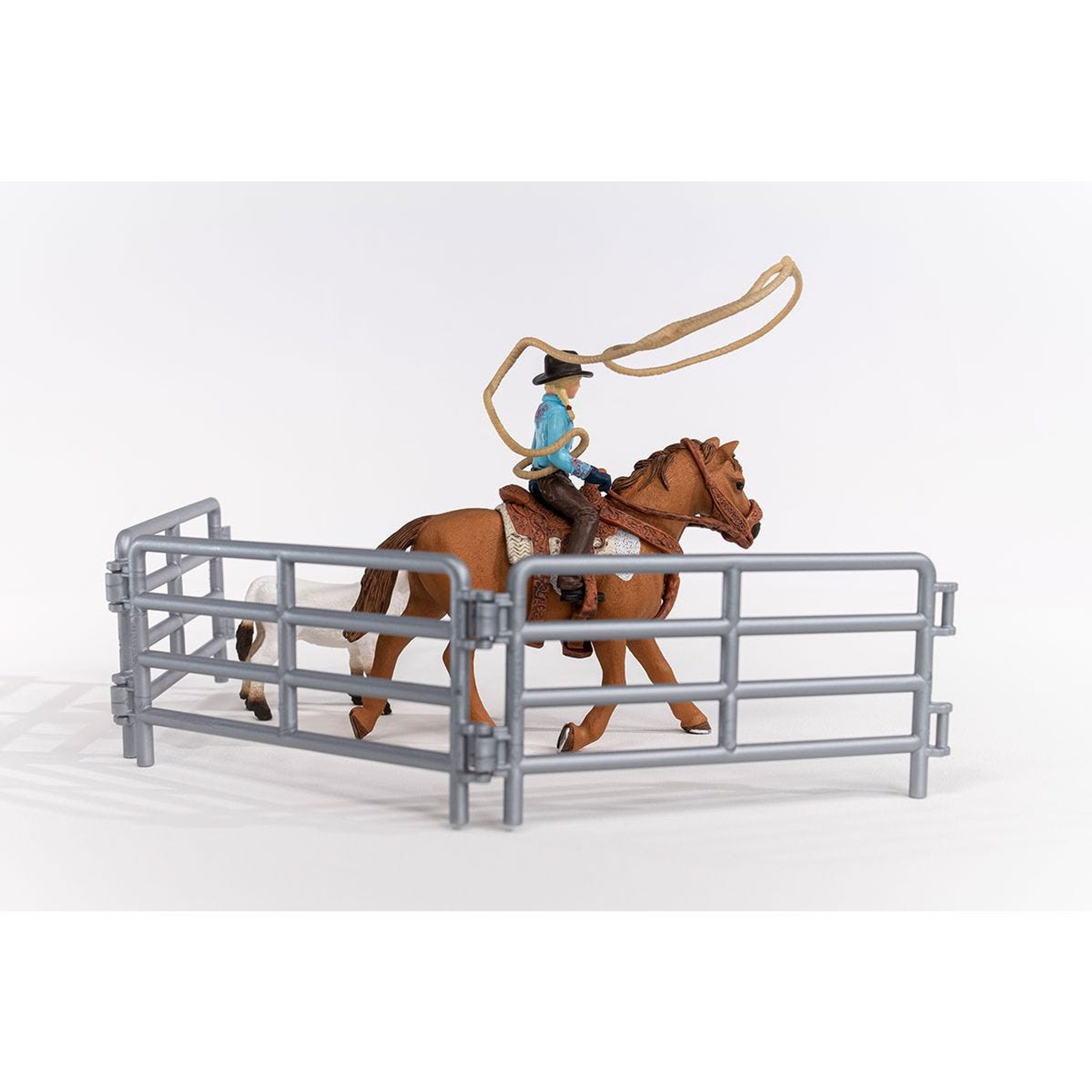 Schleich - Cowgirl Team Roping Fun 42577