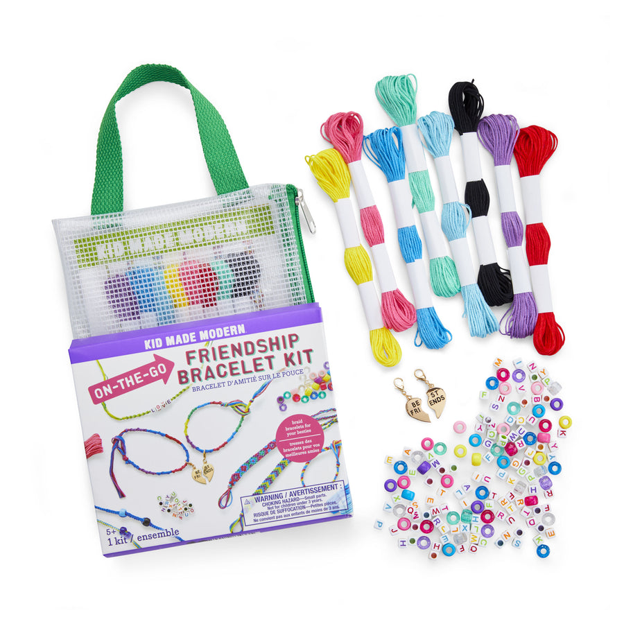 Kid Made Modern - On-The-Go Friendship Bracelet Kit | Discount Toy Co