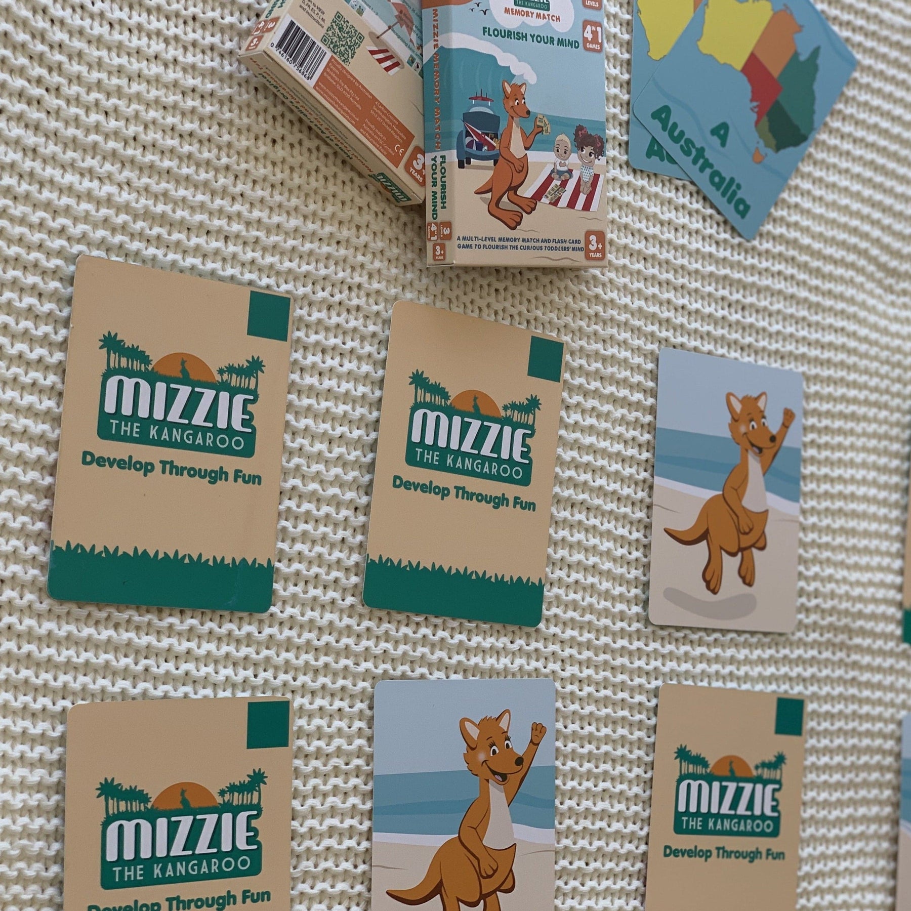 Mizzie the Kangaroo Memory Match 4-In-1 Flash Card Game Set | Discount ...