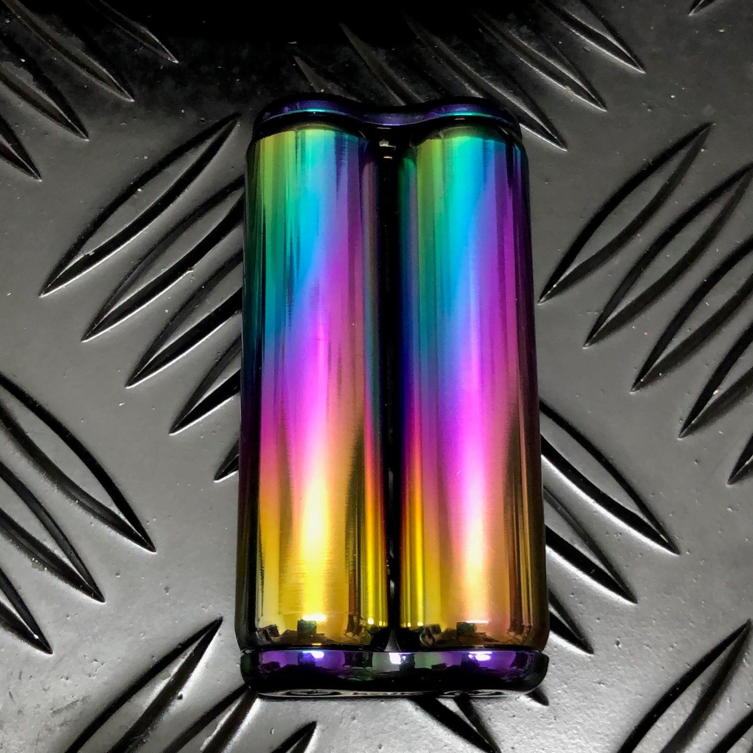 Kaiko Fidgets - Mini Hand Roller in Black Carry Case - Smooth Oil Slick ...