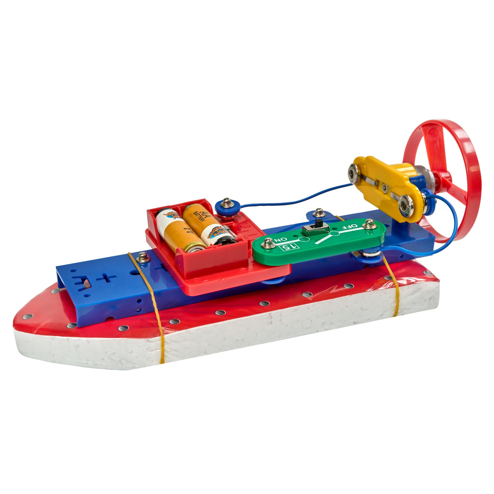 Clip Circuit Small Airboat | Electronic Boat Kit | Discount Toy Co