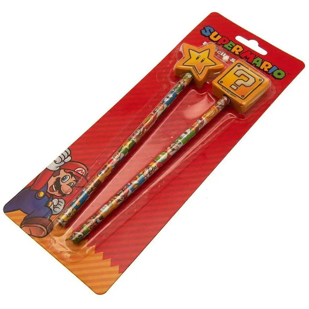 Super Mario - 2 Pencil Set | Discount Toy Co