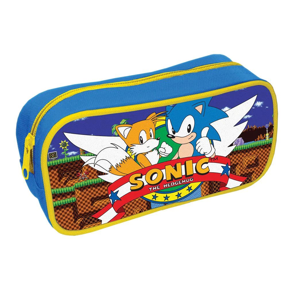 Sonic the Hedgehog - Retro Green Hill Zone Pencil Case | Discount Toy Co