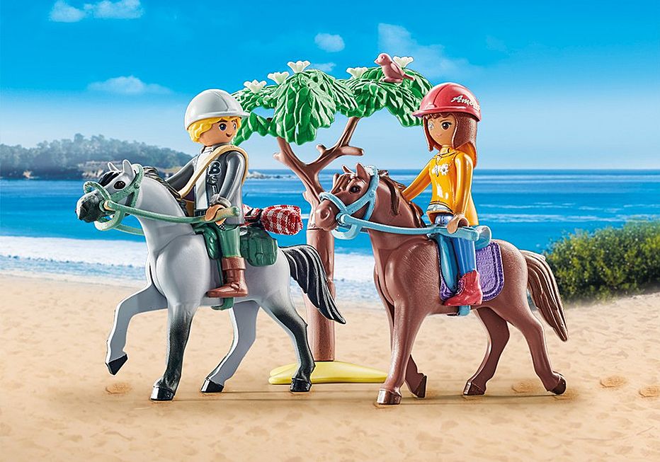 Playmobil - Horses of Waterfall - Horseback riding trip to the beach ...