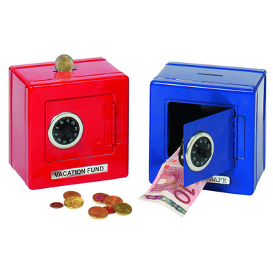 GOKI - Metal Safe with Combination Lock Blue