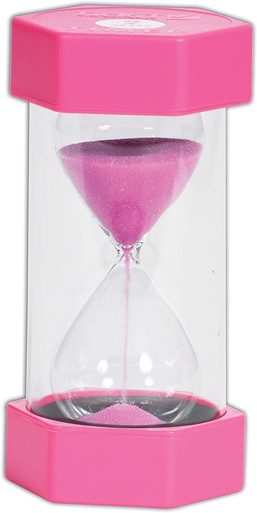 TickiT - Small Coloured Sand Timer 2 minute - Pink | Discount Toy Co.