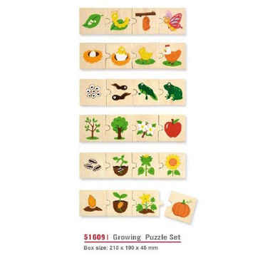 Viga Toys - Growing Puzzle Set (24pce)