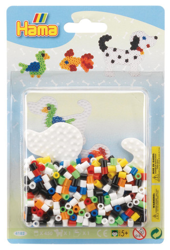 Hama Beads - Small Blister Pack - White Dog | Discount Toy Co