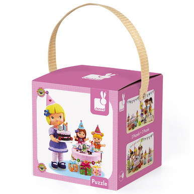Janod - Juliette's Birthday Duo Puzzle *Faded packaging*
