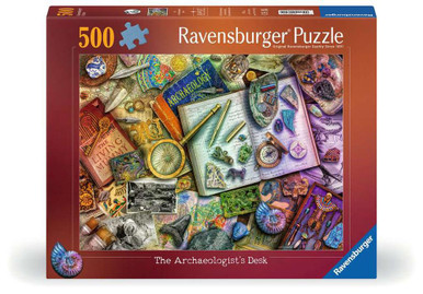 Ravensburger 500pc- The Archaeologist's Desk Puzzle | Discount Toy Co