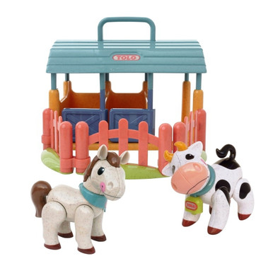 Tolo - First Friends Stable Set with Horse & Cow | Discount Toy Co