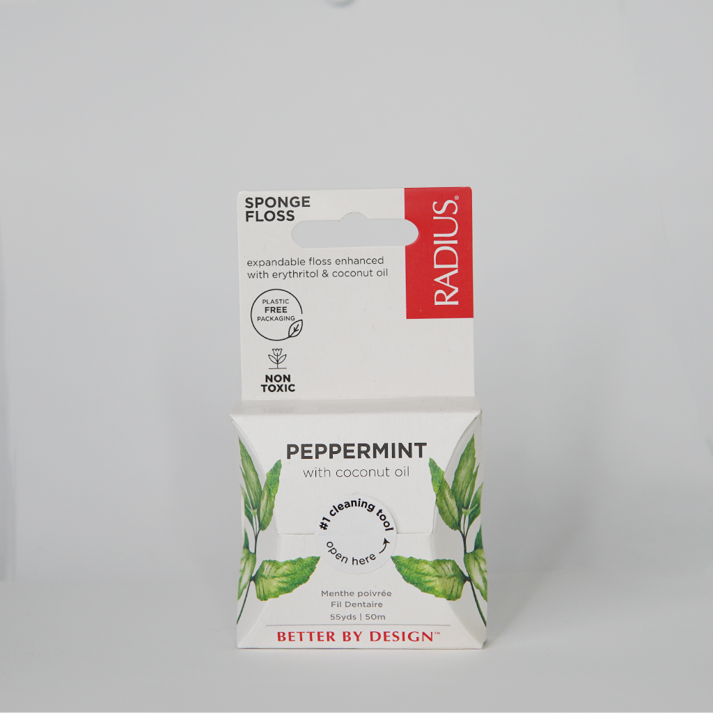 Radius Sponge Floss - Peppermint w/ Coconut Oil