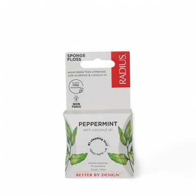 Radius Sponge Floss - Peppermint w/ Coconut Oil