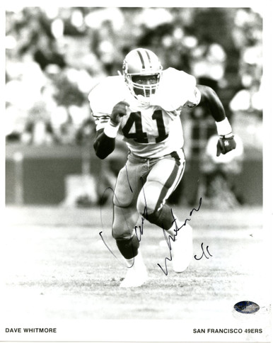 Dave Whitmore San Francisco 49ers Autographed Signed 8x10 Photo ...
