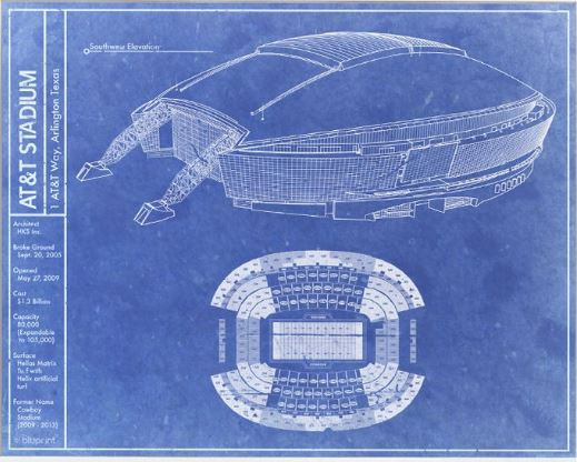 AT&T Stadium, Dallas Cowboys football stadium - Stadiums of Pro Football