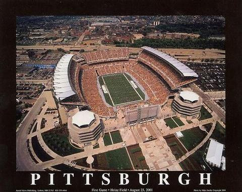 "Banner Night" Heinz Field Panoramic Poster - the Stadium Shoppe