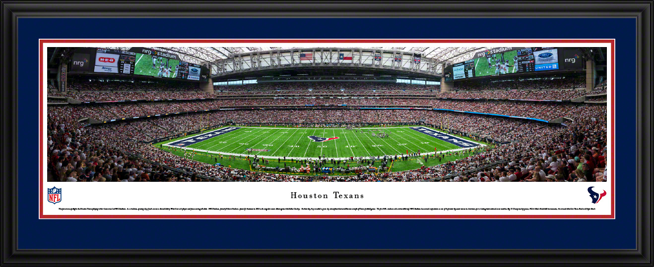 Houston Texans at NRG Stadium Panoramic Poster - the Stadium Shoppe
